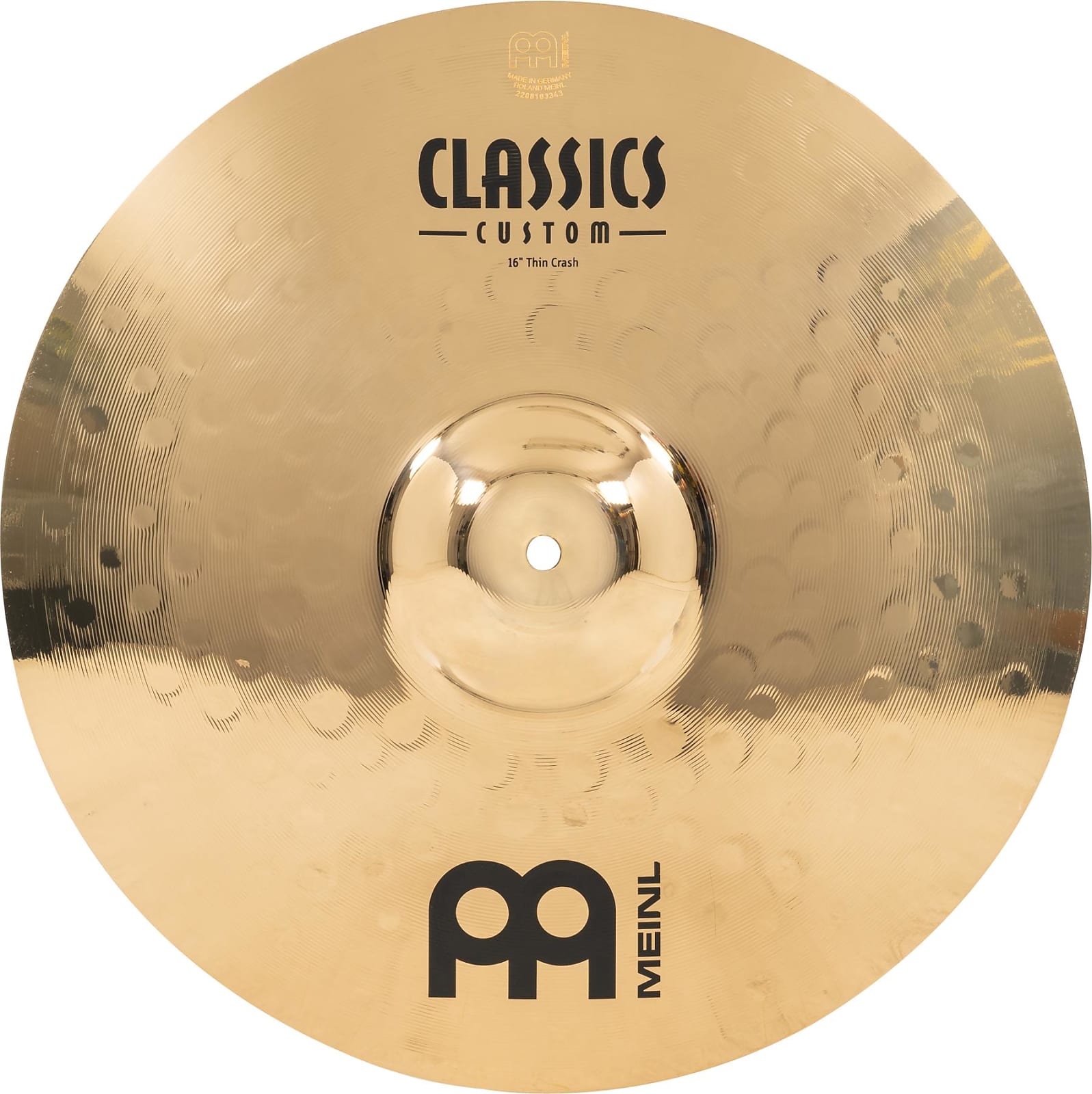 Meinl 16" Classic Custom Thin Crash Cymbal | Reverb
