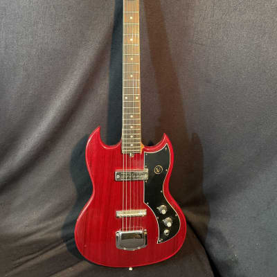 Kay/Teisco K-20T SG Style Mosrite Style Tremolo Mustashe Head | Reverb