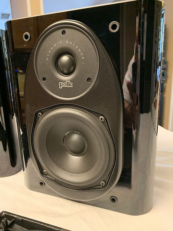 Polk Audio RM7500 satellites Black Satin Finish | Reverb