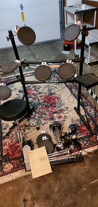 Roland TD-7 Drum Kit 1992 - 1999 Black | Reverb