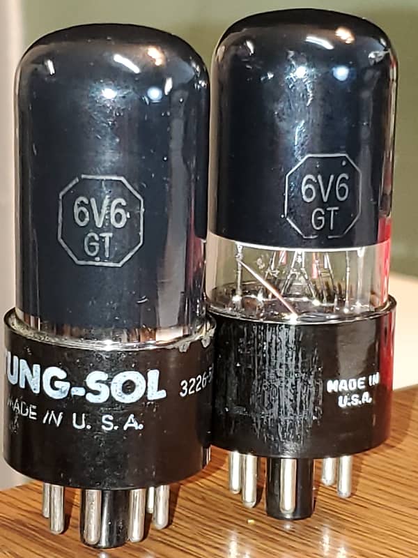 6V6GT Tung-Sol matched pair MaxiMatcher2 (2)tube lot | Reverb
