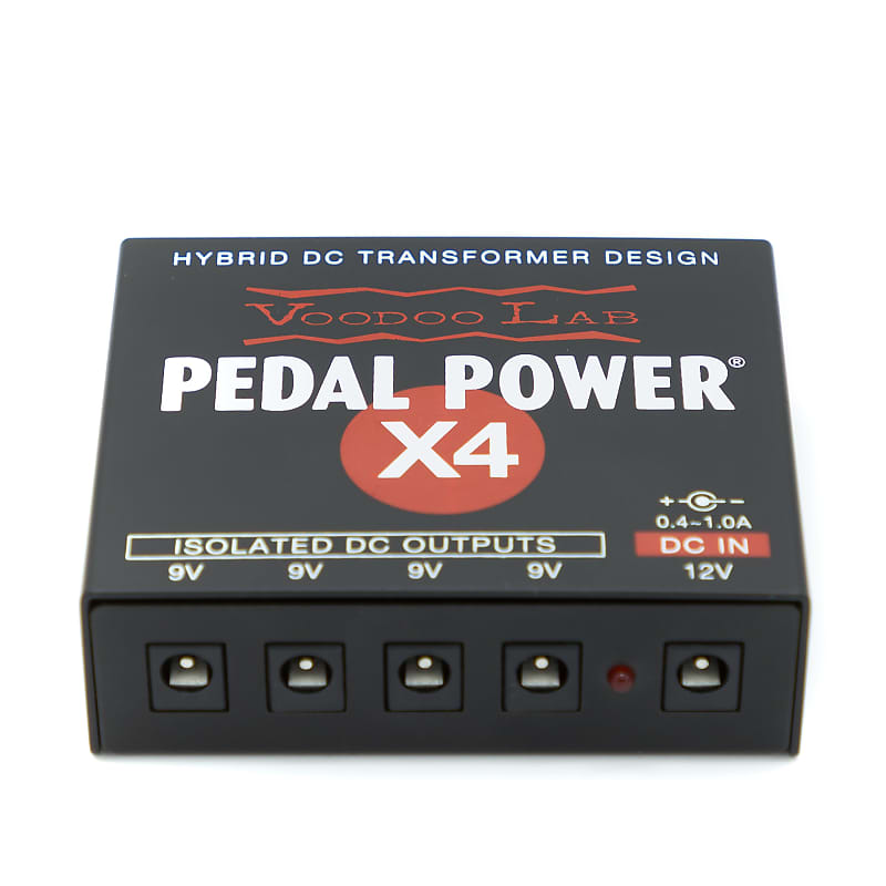Voodoo Lab - Pedal Power X4 - 4 Isolated 9V 500mA DC Outputs | Reverb