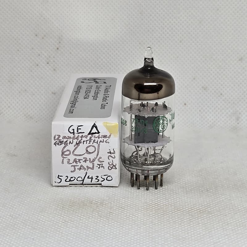 GE JAN 6201 Gray Plate Balanced Single NOS 12AT7 ECC81 | Reverb