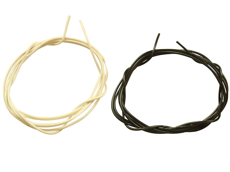 Pickup fly lead hook up wire - Black / 1m | Reverb