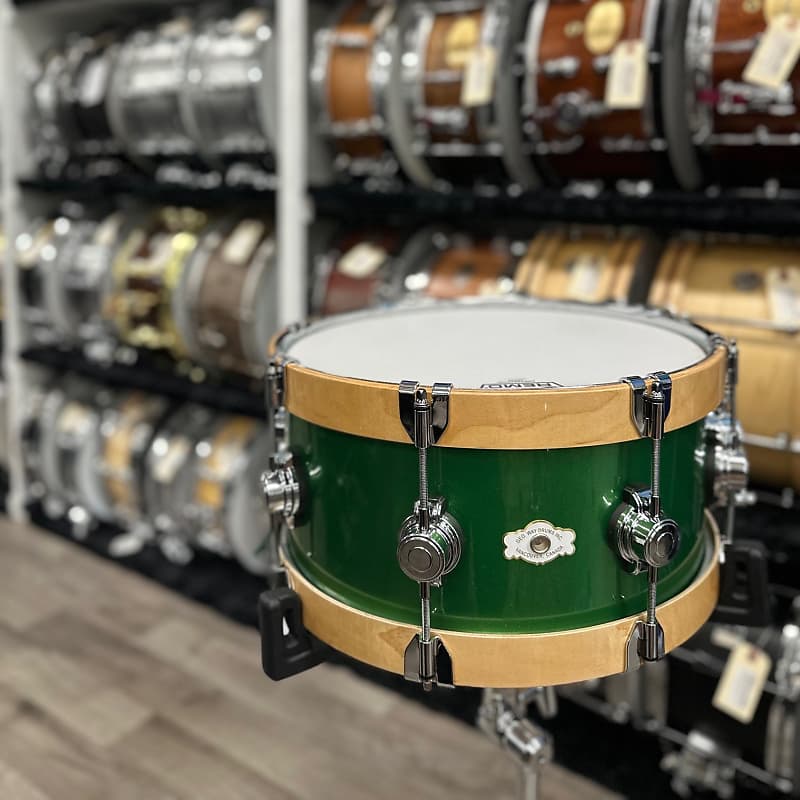 George Way 7" x 14" Elbaite Green w/ Maple MetalWood Hoops | Reverb