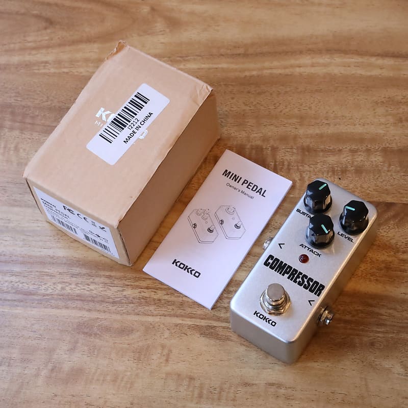 Kokko Mini Compressor Pedal - Silver | Reverb