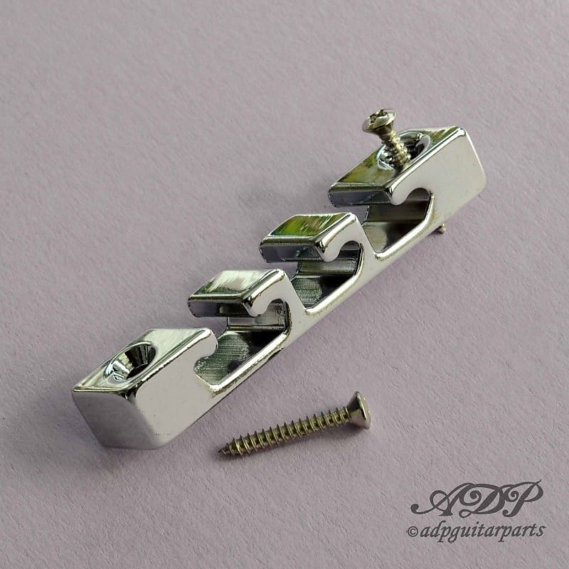 5 strings Bass Retainer with screws Chrome finish | Reverb