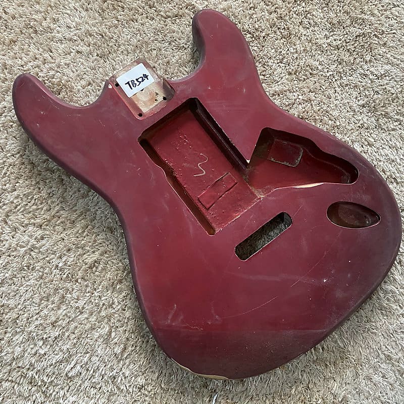 Strat Stratocaster Style Red Guitar Custom DIY Project Body | Reverb
