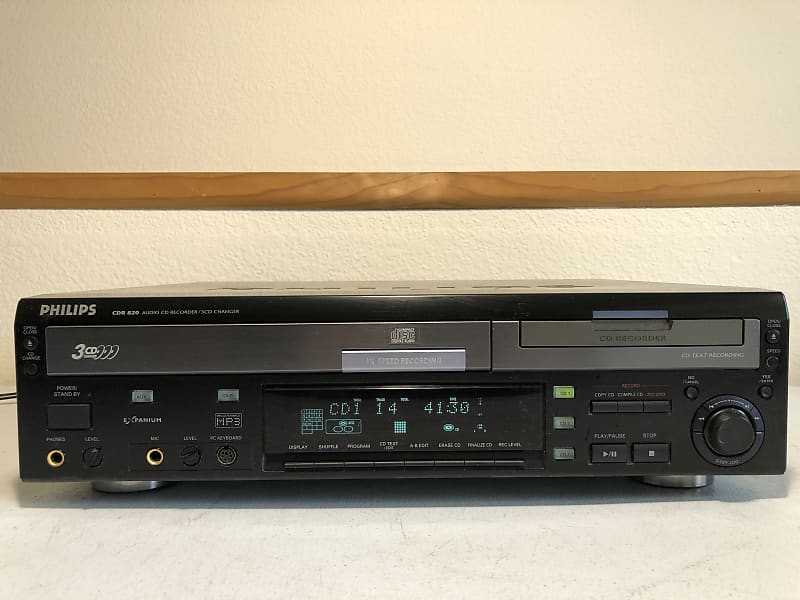 Philips CDR820 CD Recorder 3 Compact Disc Changer HiFi Stereo | Reverb