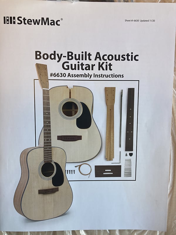 StewMac Body-Built Acoustic Guitar Kit 2024 - Unfinished | Reverb
