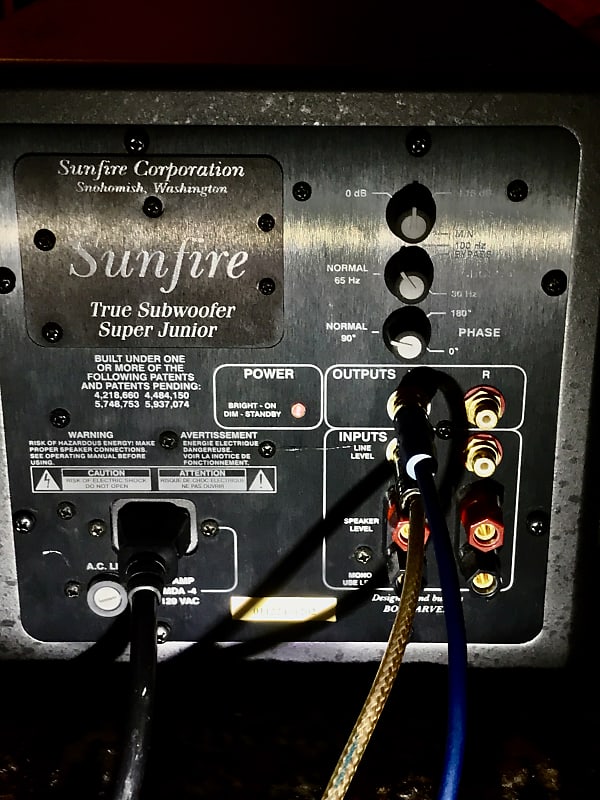 Sunfire True subwoofer junior - Black | Reverb