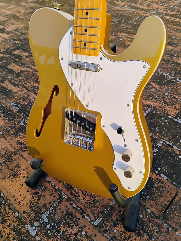 Squier Telecaster Classic vibe thinline FSR 2023 Aztec gold | Reverb