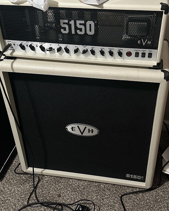 EVH Iconic head & 5150 iii 3 412 cab 2022 - White ivory | Reverb