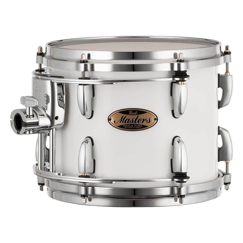 Pearl Masters Maple Pure Tom 10x8 w/Standard R2 Mount Arctic | Reverb