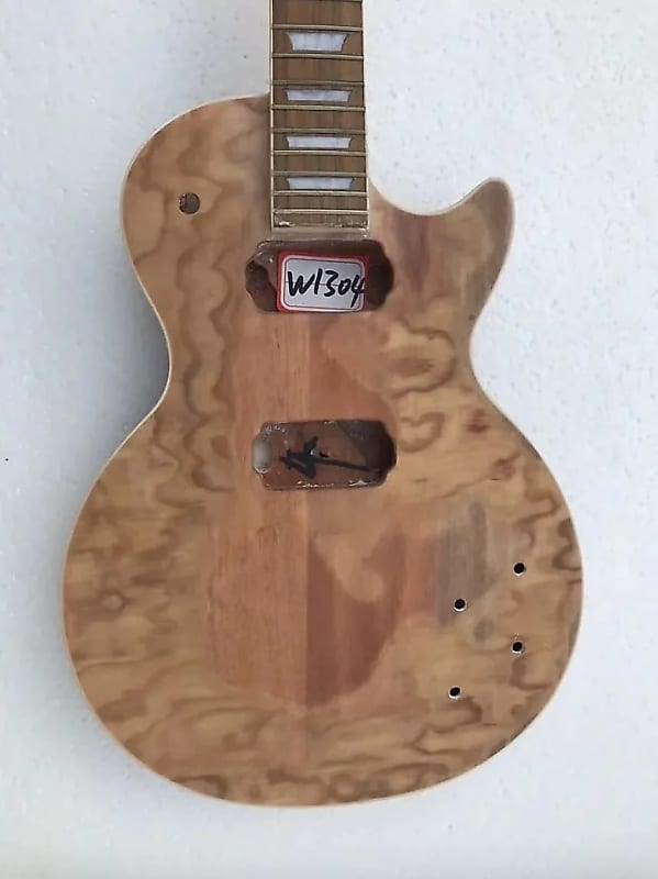 Unfinished Quilted Maple Top Guitar Body with Mahogany Neck | Reverb