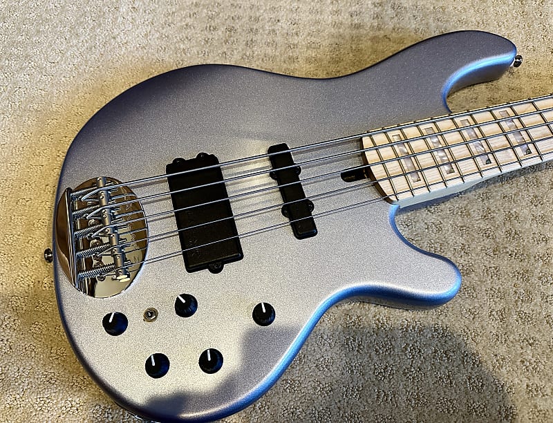 Lakland 55-02 Ice Metallic Blue with Block Inlays | Reverb