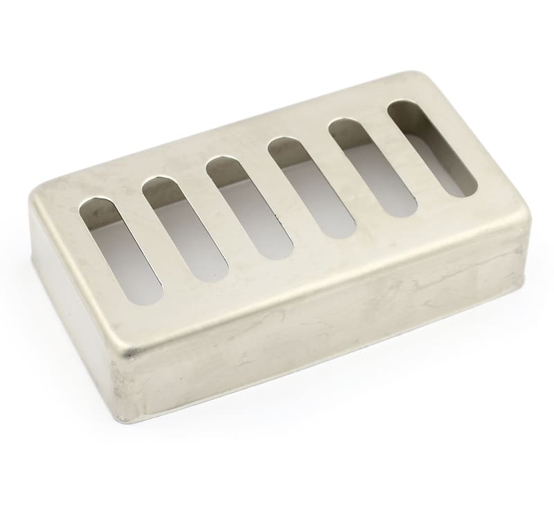 NICKEL-SILVER Radiator Humbucker Guitar Pickup Cover, Raw | Reverb
