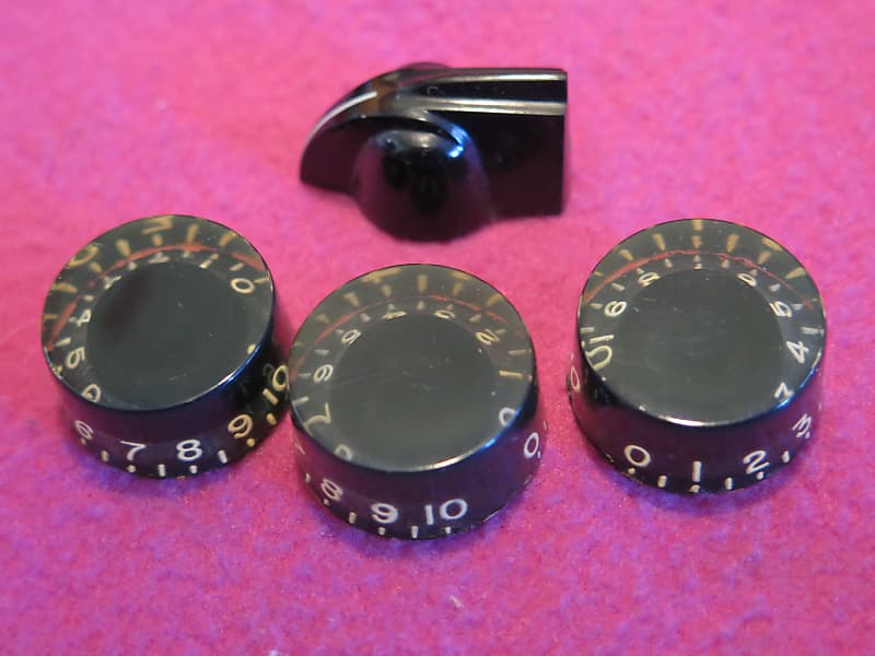 vintage 1975 1976 Gibson USA Speed Knobs for L6-s L6s Ripper | Reverb