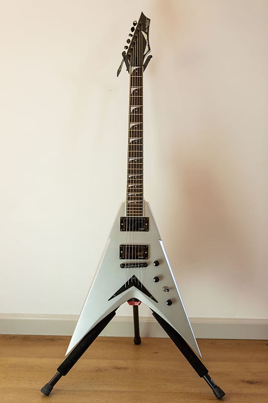 Dean VMNT 2007 Metallic Silver Mustaine Signature Model | Reverb