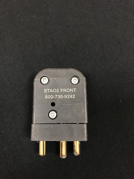 Pintech Industries 20 Amp Male 3-Pin Stage Plug Model 20FC/MC | Reverb