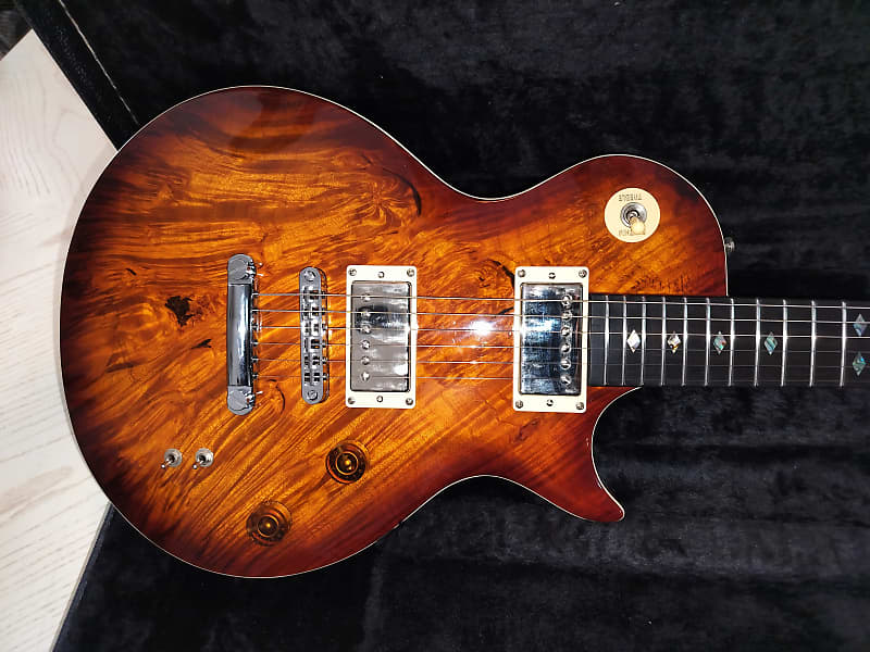 Kiesel Custom CS6 Burl Maple 1 piece top Sunburst | Reverb