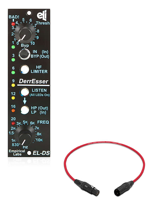 Empirical Labs ELDS-V DerrEsser | 500-Series De-Esser Module | Reverb