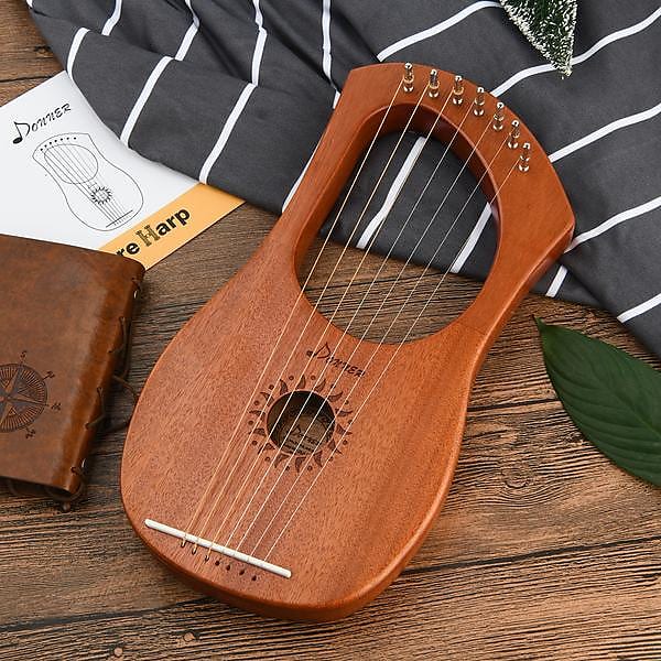 7-String Mahogany Lyre + Soft Case | Reverb