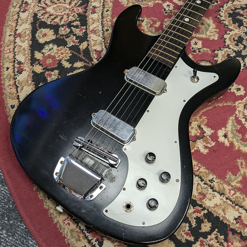 Kay Vanguard 302 Electric Guitar 1966 Black #NA | Reverb