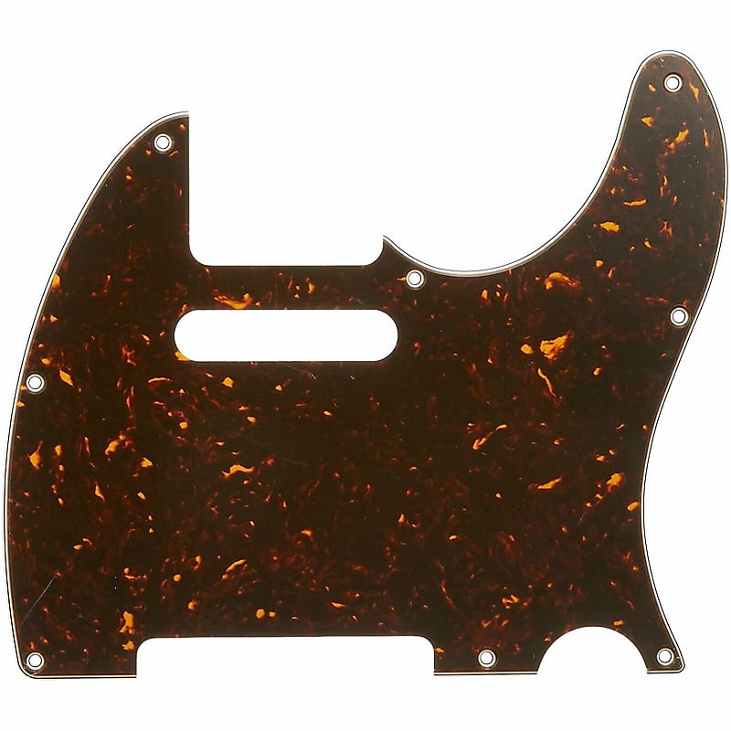 TORTOISE-WHITE 8-Hole 4-Ply Pickguard for Fender Telecaster | Reverb