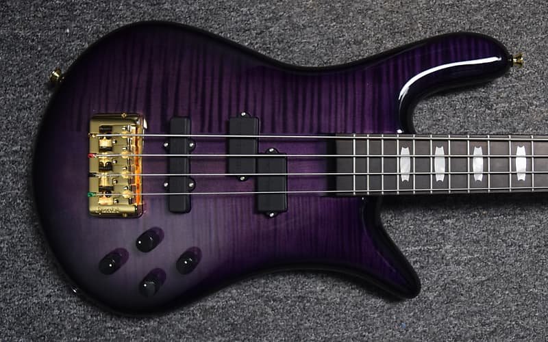 Spector Euro 4 LT, Violet Fade Gloss w/ Ebony and Bartolini | Reverb