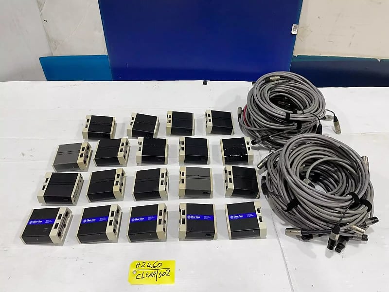 Clear-Com RS-502 Two Channel Intercom Belt Pack /W Yc-36 7ft | Reverb