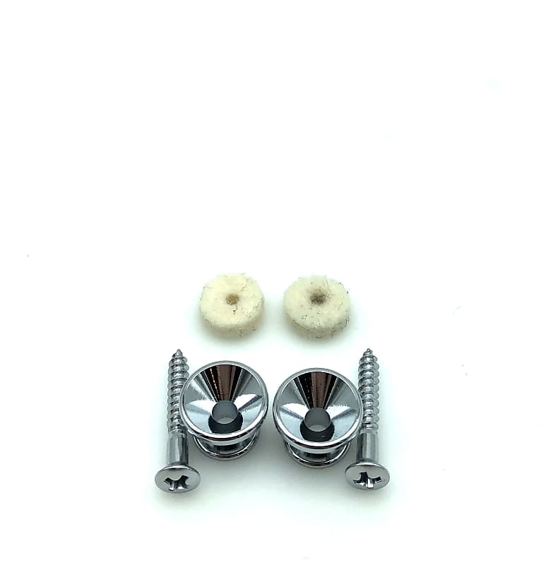 Gotoh Stratocaster Telecaster Style Strap Buttons Set End | Reverb