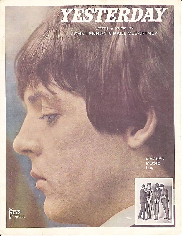 The Beatles: Yesterday, Sheet Music, 1965, Maclen Music | Reverb