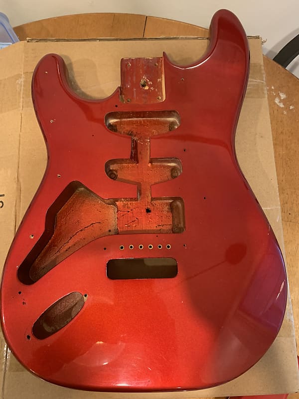 Samick Strat body left hand - Red | Reverb Australia