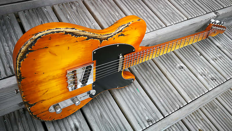 Vtt Relics Telecaster 50's Butterscotch blackguard 50's | Reverb