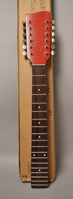 1960's Danelectro 12-String Prototype Neck Red w/Box | Reverb