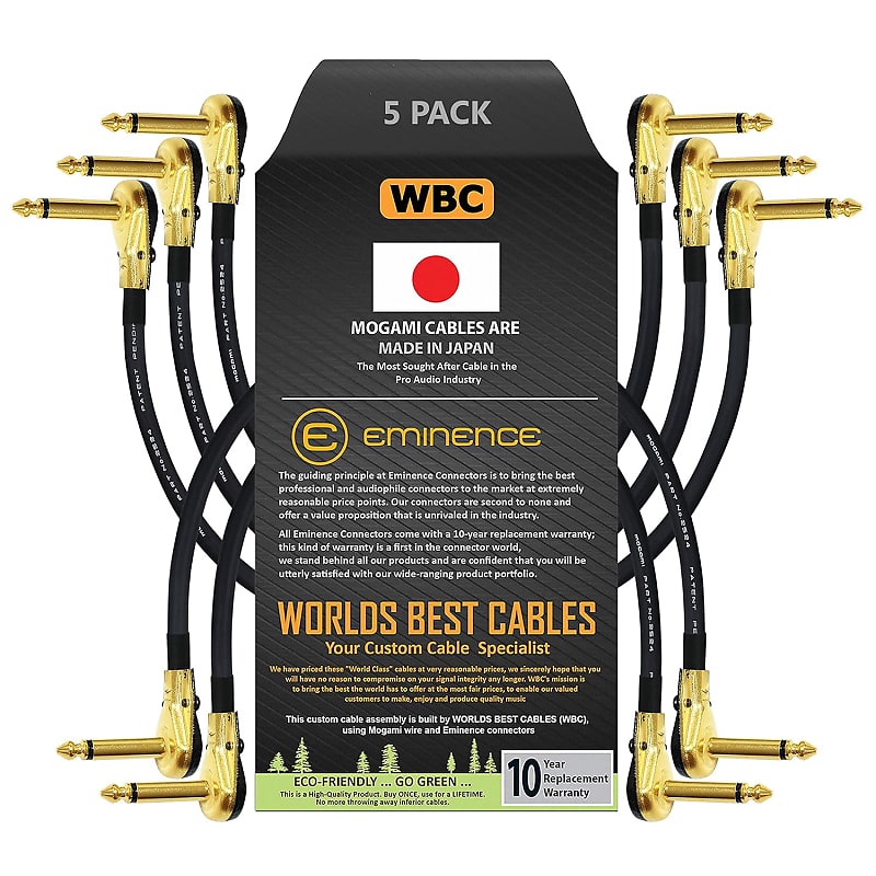 5 Units - 15 Inch - Pedal, Effects, Patch, Instrument Cable | Reverb