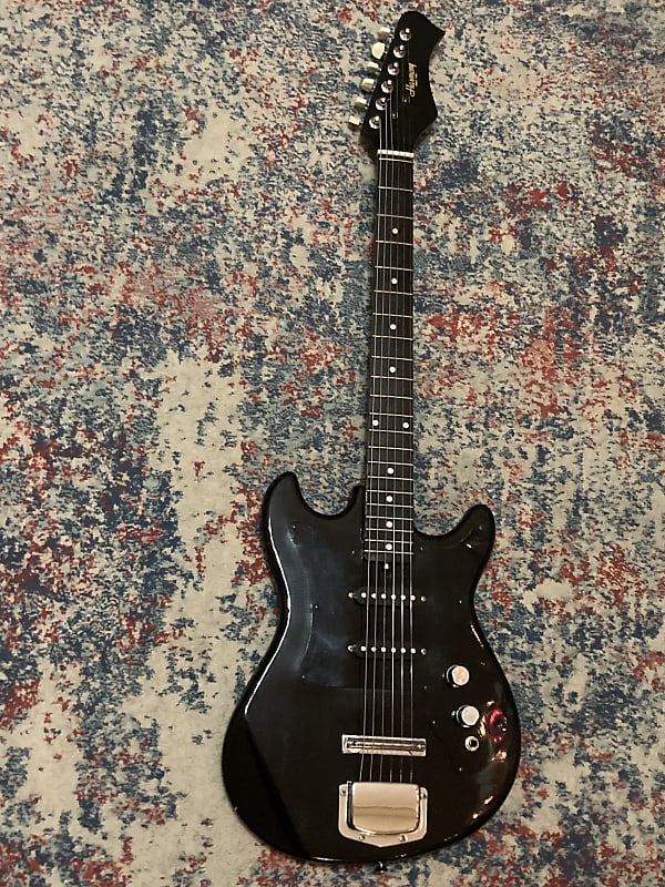 Harmony H-804 Solid body Guitar Late 70’s -80’s - Black | Reverb