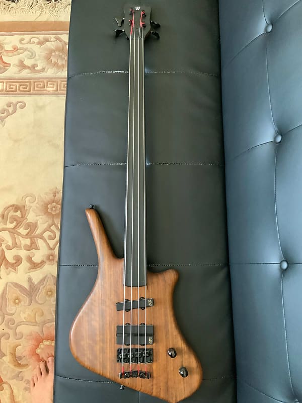 Warwick Dolphin Pro 1 Fretless w/ Rockcase ATA Flight Case | Reverb