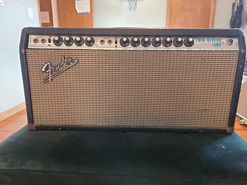 Fender twin reverb head 1971 - silver/black | Reverb