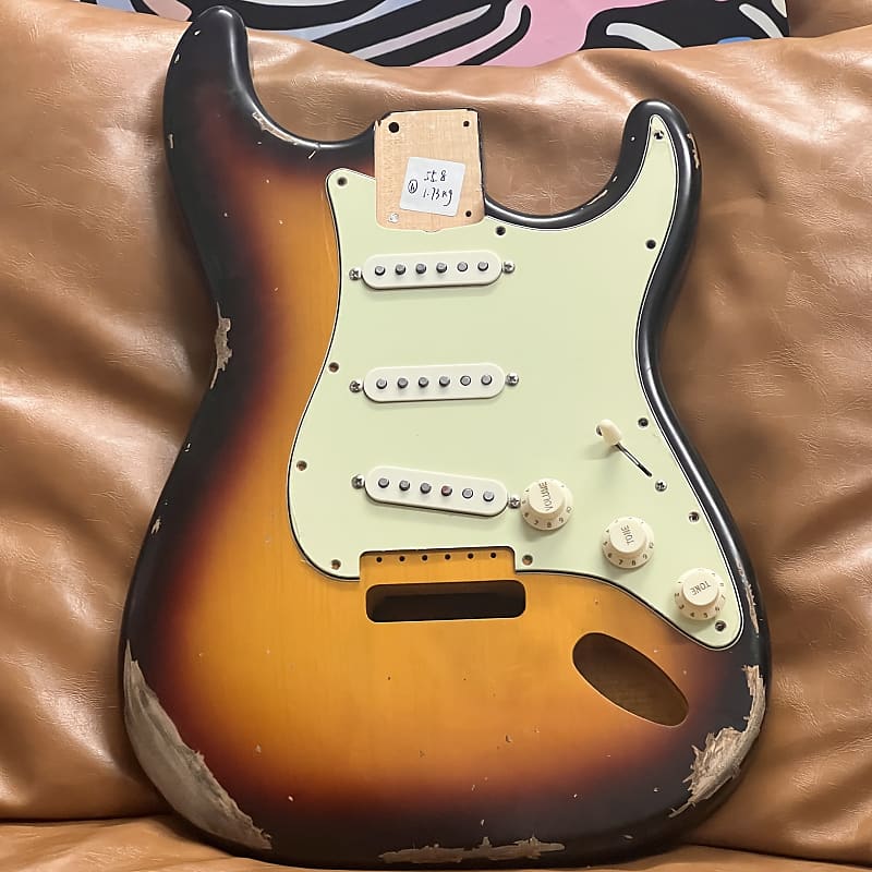 Stratcaster Sunset Strat body custom-made and ready for | Reverb