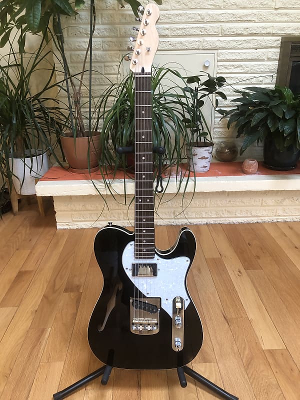 Partscaster Thinline Tele 2024 - Black | Reverb UK
