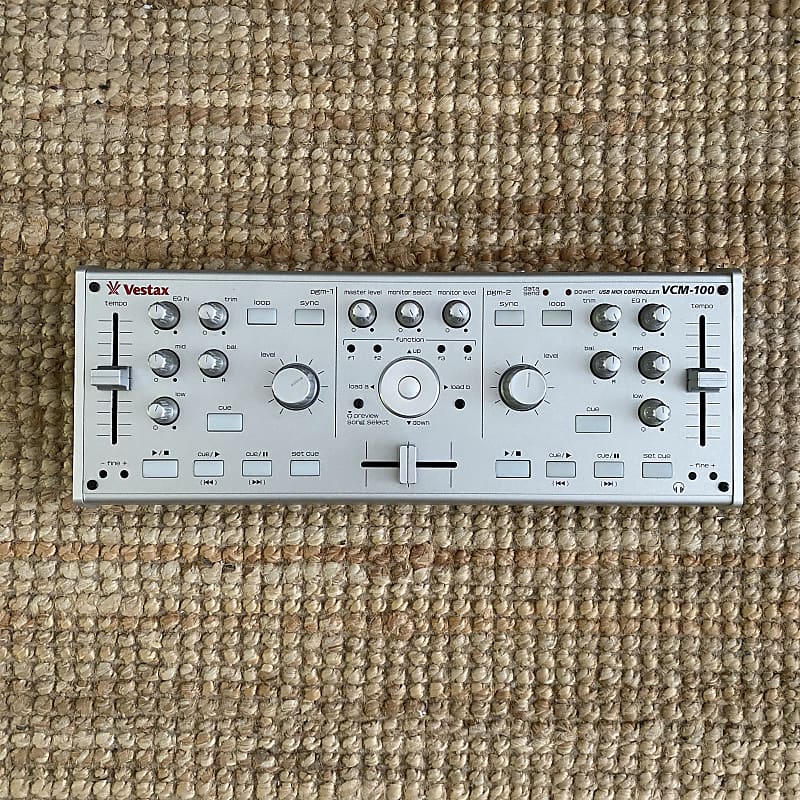 Vestax VCM-100 USB MIDI & Audio Controller 2008 - Silver | Reverb
