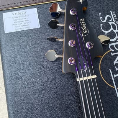 Knaggs Severn 5 fretless Bass 2022 - T1 Purple/Blue Burst | Reverb