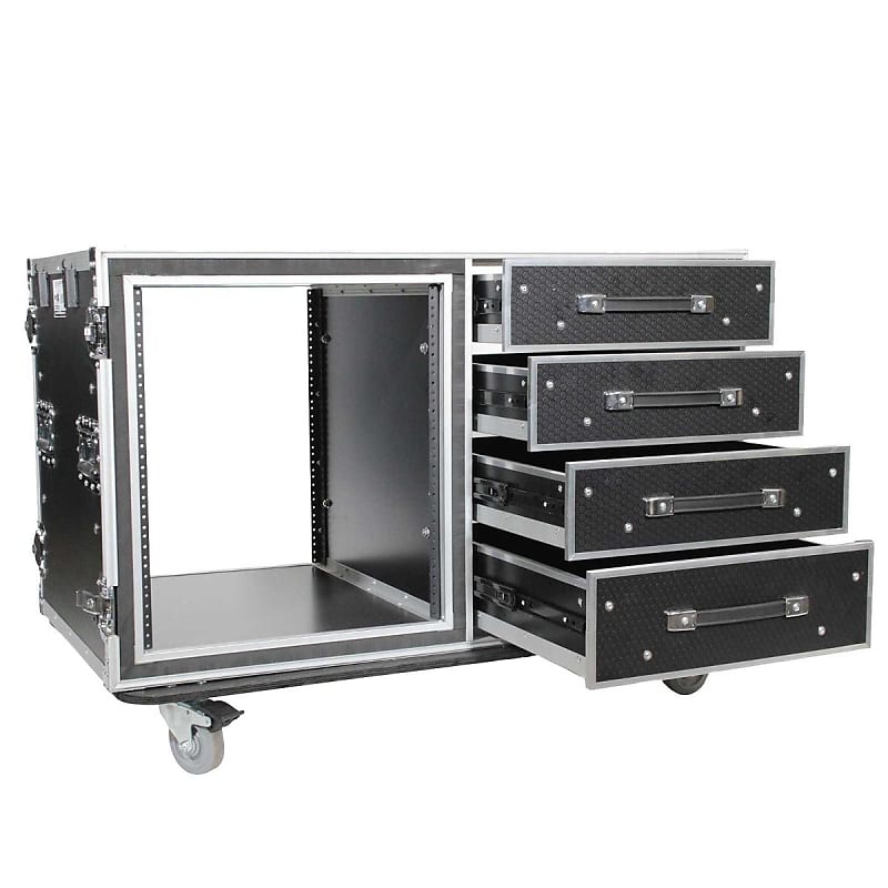 ProX XS-12U4DTW 12U Shockproof Workstation Road Case w Dual | Reverb