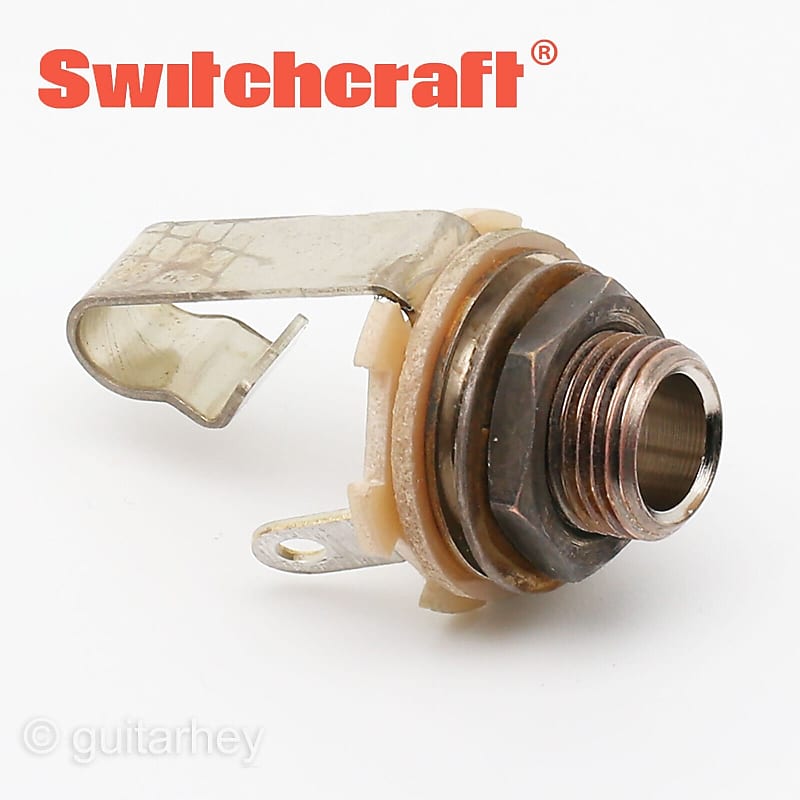 RELIC AGED Switchcraft # 11 1/4" Input Output Jack 1/4" Mono | Reverb