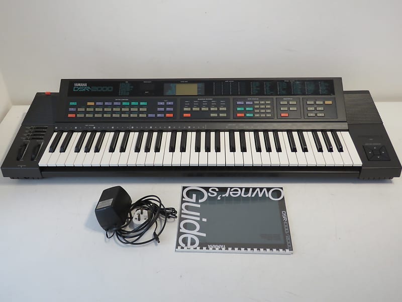 Vintage Yamaha DSR-2000 61 Key Keyboard with PSU & Owner's | Reverb