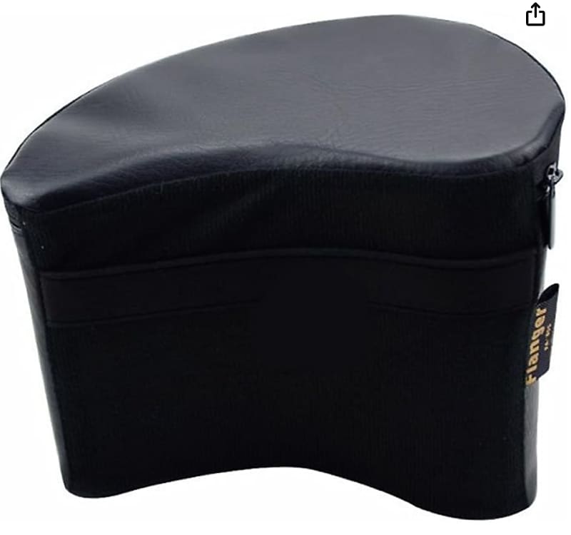 Flanger Durable Contoured PU Leather Guitar Rest-black | Reverb