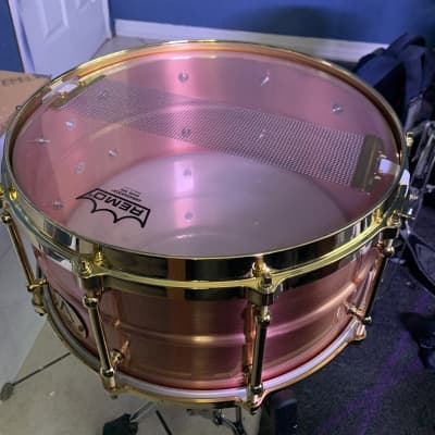 Samy Morales signature snare Vertical Drum Co. 6.5x14 copper, | Reverb