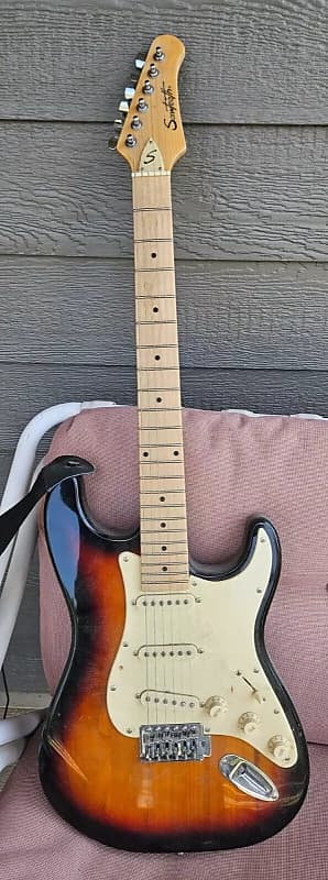 Sawtooth stratocaster 1990's - sunburst | Reverb